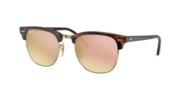 Ray-ban Clubmaster Flash Lenses Sunglasses - Copper Flash