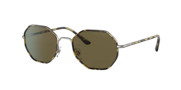 Giorgio Armani Octagon Sunglasses - Dark Brown