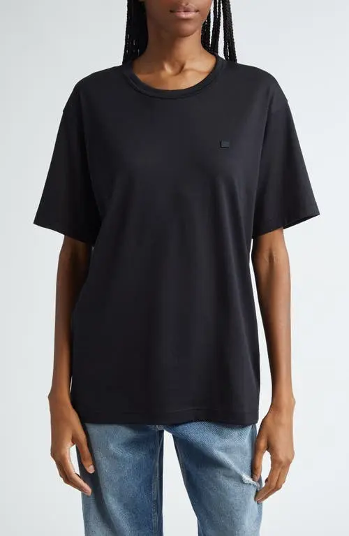 Acne Studios Nash Face Patch T-shirt - Black
