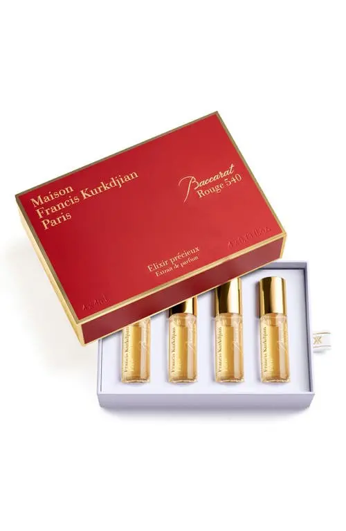 Maison Francis Kurkdjian Baccarat Rouge 540 Elixir 4-piece Roll-on Extrait De Parfum Set
