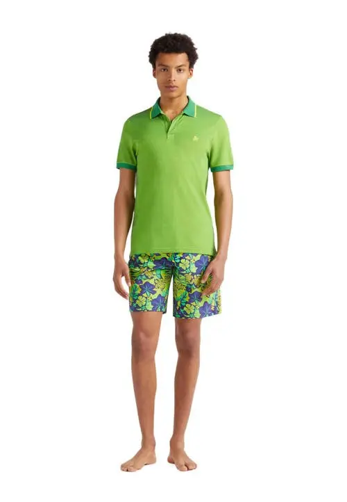 Vilebrequin Changing Color Cotton Pique Polo - Jungle