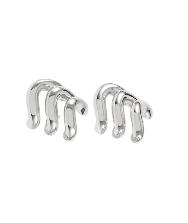 Balenciaga Loop Trio Earrings - Silver