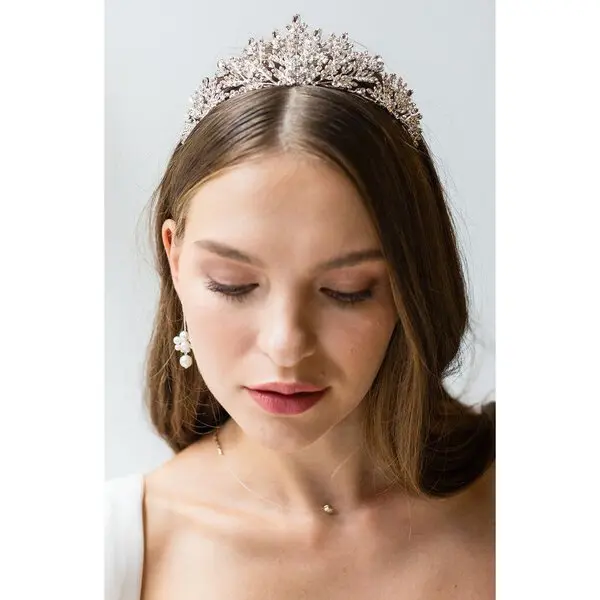 Brides & Hairpins Karissa Crystal Crown - Silver | Editorialist display picture 1