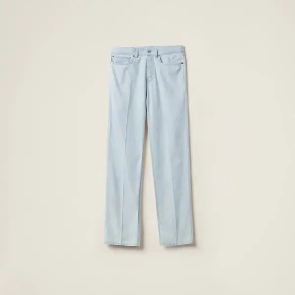 Miu Miu Five-pocket Chambray Denim Jeans