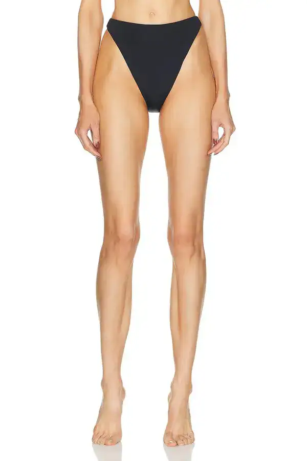 HAIGHT. Perlin Hotpants Bikini Bottom - Black | Editorialist