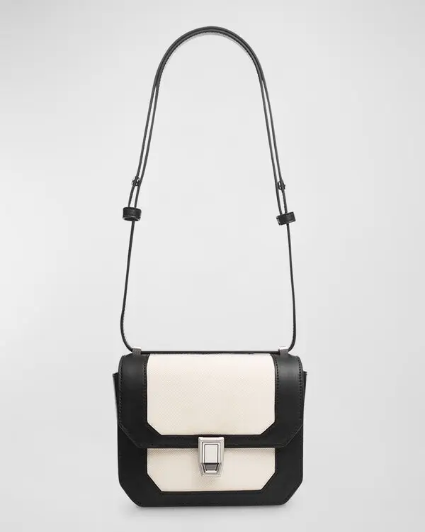 Rag & Bone Max Small Canvas & Leather Crossbody Bag - Antqwhtblk