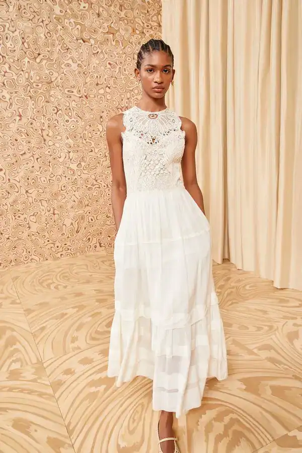 Ulla Johnson Fleur Lace Dress In Pristine - 70% Off | Editorialist