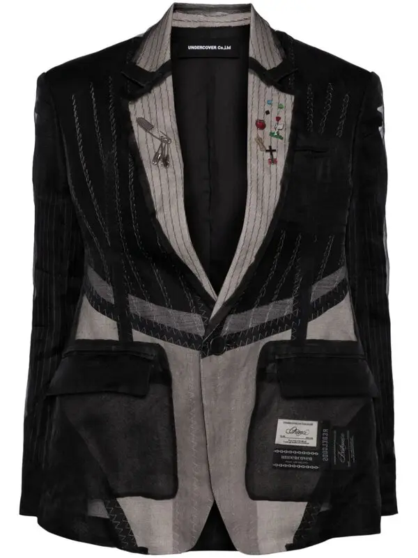 UNDERCOVERISM Panelled Embroidered Blazer