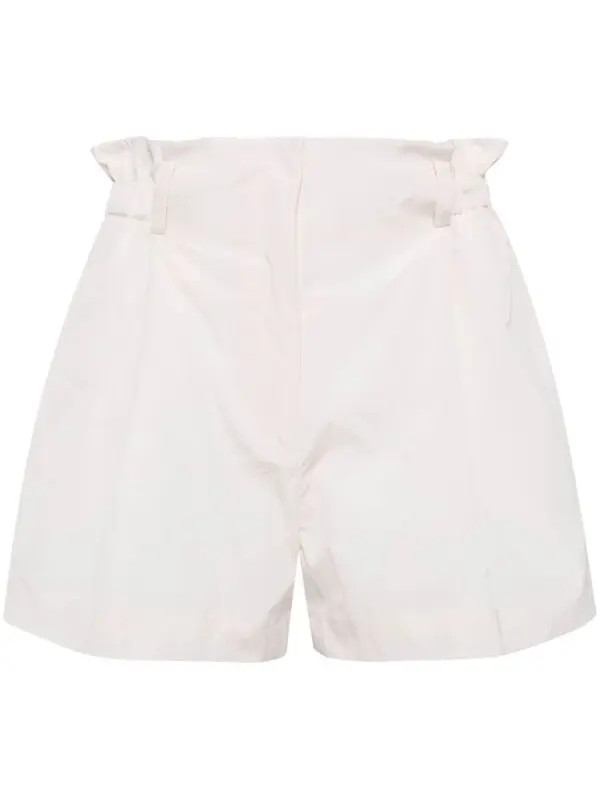 Shiatzy Chen Plenteous Crease-effect Shorts - White