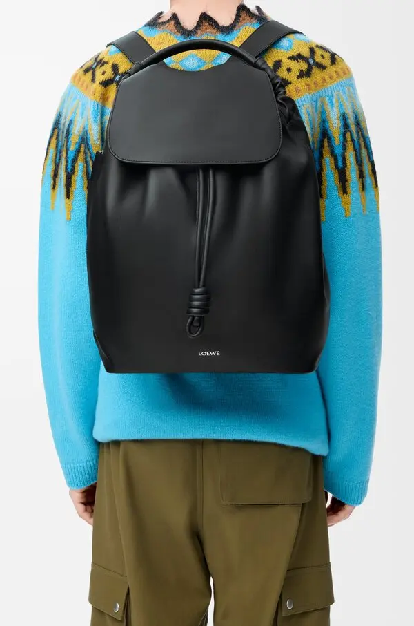 Loewe Luxury Flamenco Backpack - Black