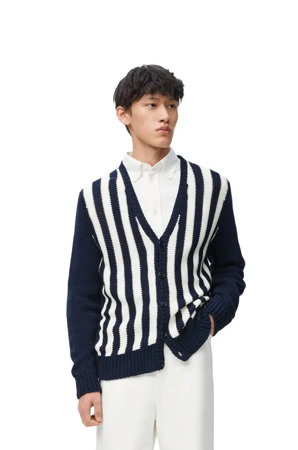 Loewe Luxury Cardigan In Cotton And Wool