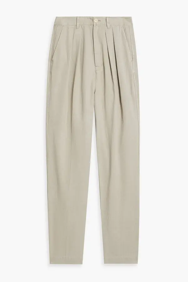 ALEX MILL Pleated Tapered Pants - Neutral