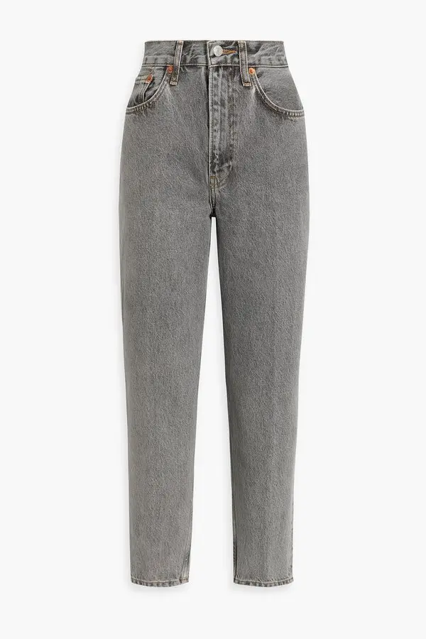 RE/DONE High-rise Tapered Jeans