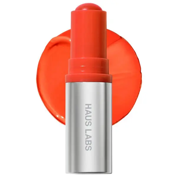 HAUS LABS BY LADY GAGA Color Fuse Longwear Hydrating Glassy Lip + Cheek Blush Balm Stick - Glassy Tangelo