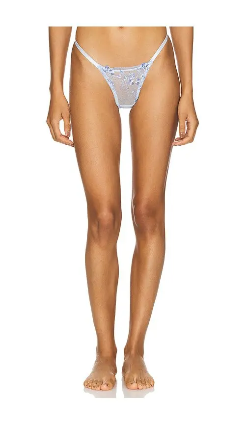KAT THE LABEL Sofia Thong In Baby Blue - Corn Flower