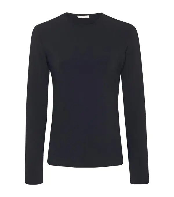 THE ROW Sherman Long-sleeve T-shirt - Black