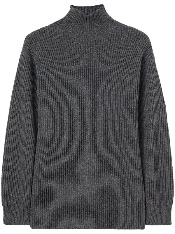 JIL SANDER Ribbed High-neck Jumper