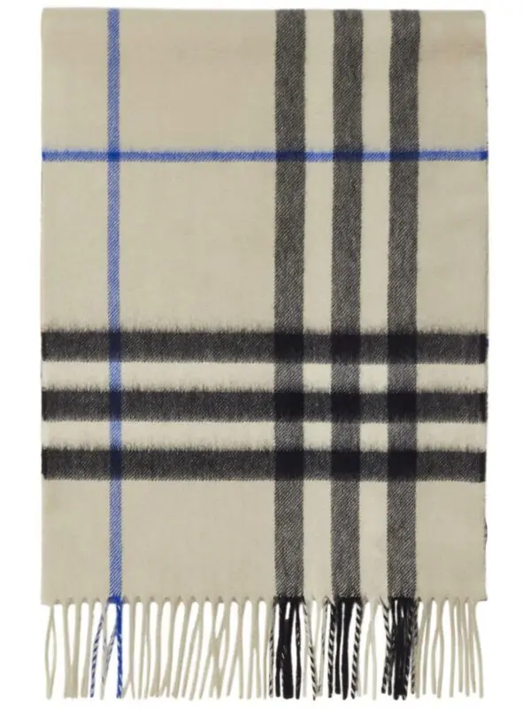 Burberry Check Cashmere Scarf - Neutrals