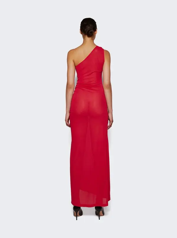 Givenchy One Shoulder Dress Raspberry Editorialist