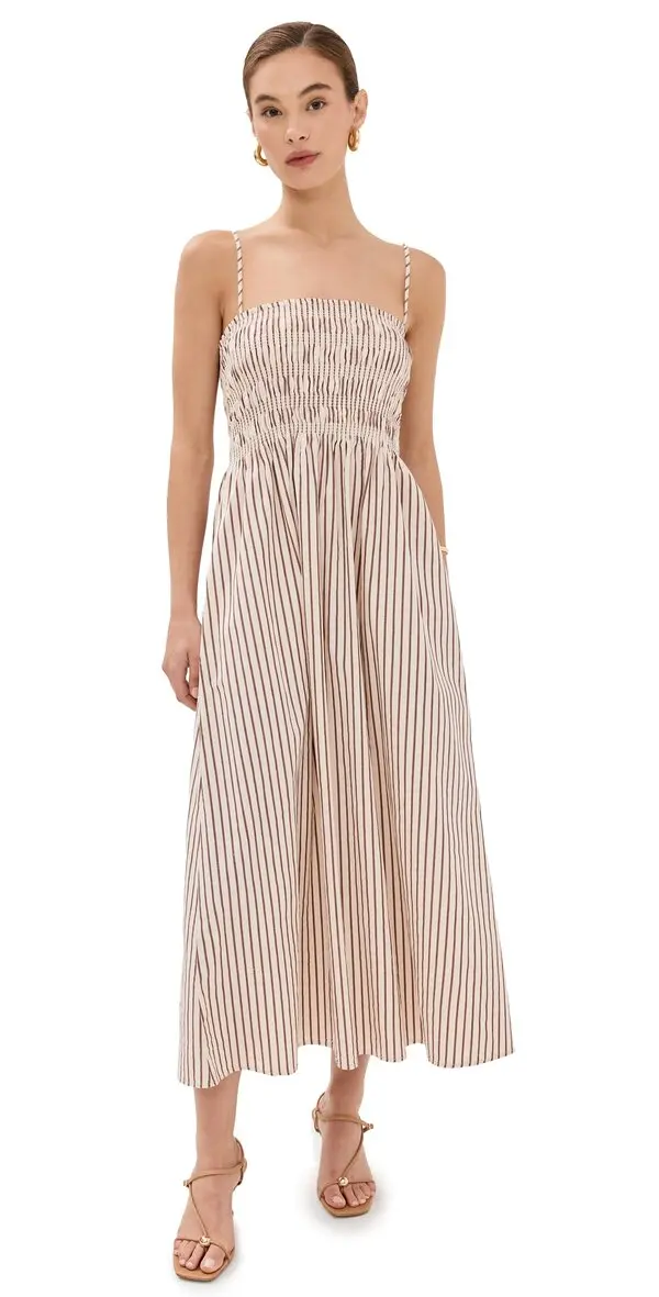 PISTOLA Bianca Dress - Tiramisu Stripe