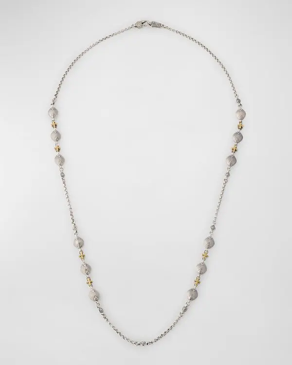 Konstantino 18k Yellow Gold And Sterling Silver Chain Necklace - Two Tone