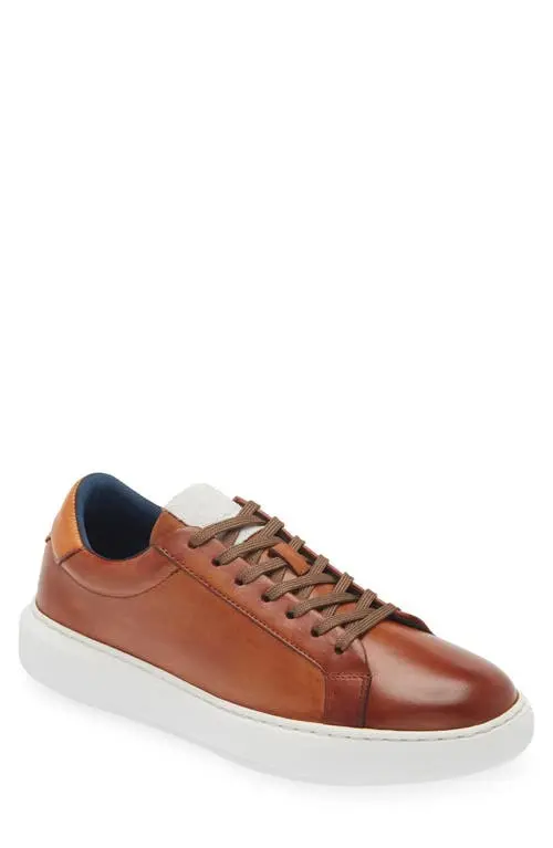 G BROWN Leather Low-top Sneaker - Tan