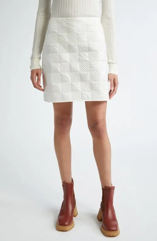 Moncler Quilted Nylon Miniskirt