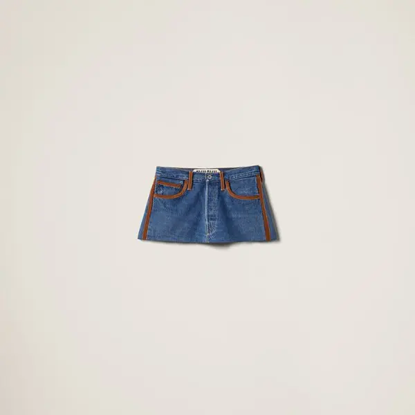 Miu Miu Denim Miniskirt