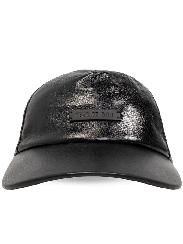 Fear Of God Leather Baseball Cap In Black - 51% Off | Editorialist
