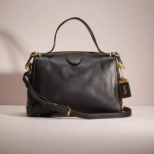 Coach Restored Laural Frame Bag - Brass/black | Editorialist