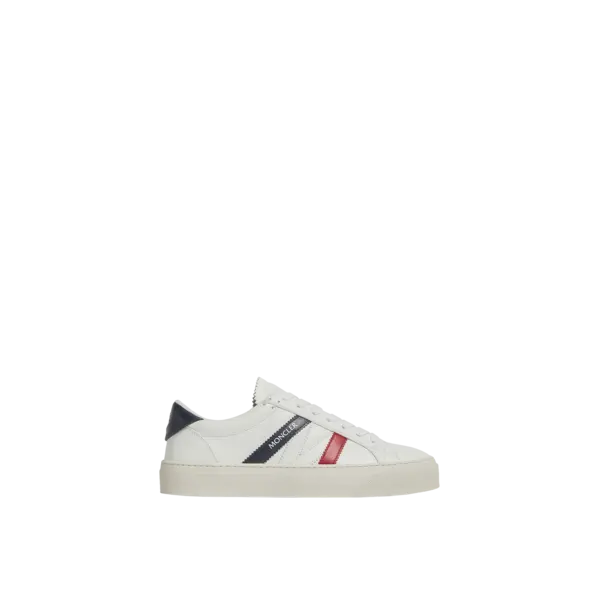 Moncler Monaco M Leather Sneakers - White