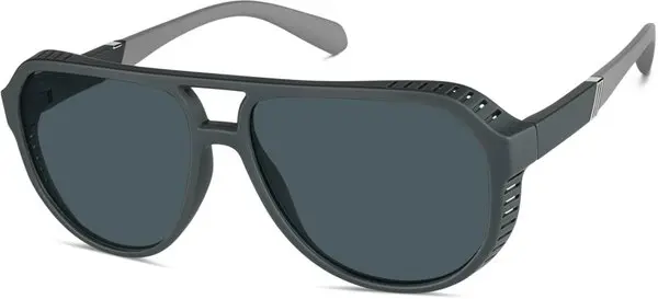 Zenni Aviator Full Rim Sunglasses - Gray