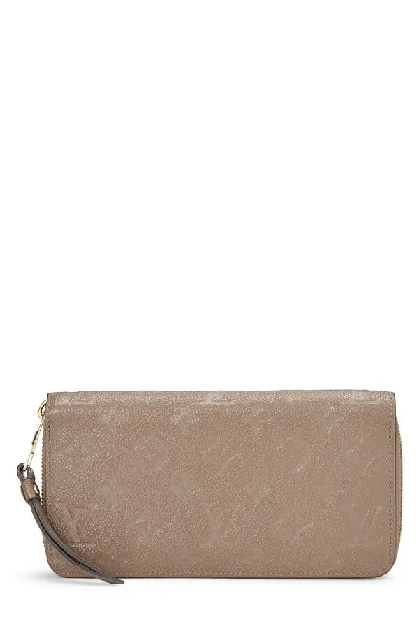 LOUIS VUITTON Monogram Empreinte Zippy Continental Wallet - Grey