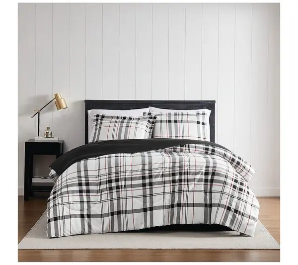 London Fog Charlotte Plaid Full/queen 3-piece C Omforter Set