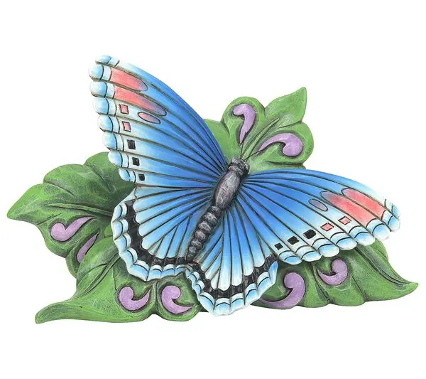 JIM SHORE Mini Red Spot Purple Butterfly