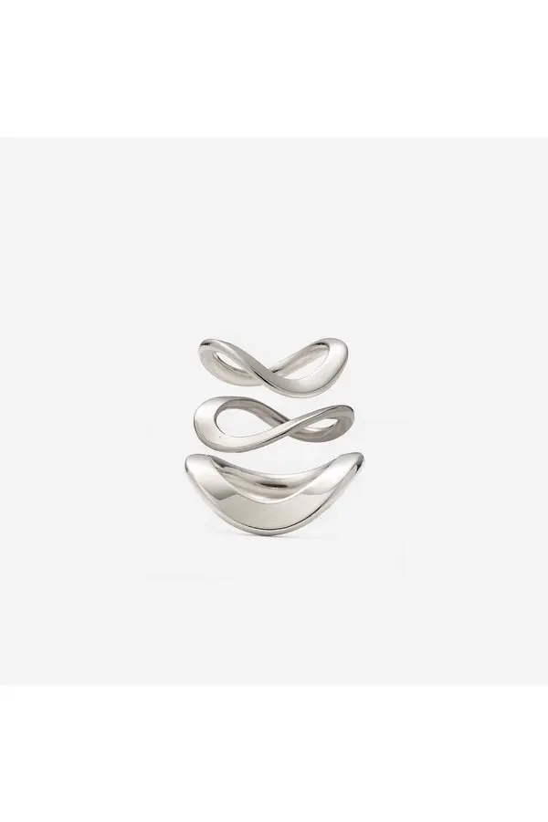 Lady Grey Raia Ring Set - Silver