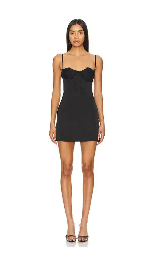 Superdown Tony Mini Dress In Black 15% Off Editorialist