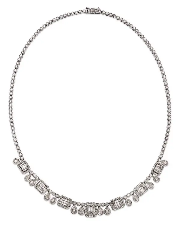 Bloomingdale'S Diamond 14k Gold Statement Necklace, 6.0 Tcw