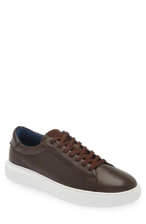 G BROWN Leather Low Top Sneaker - Brown