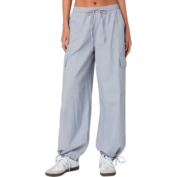 EDIKTED Phoenix Linen Blend Cargo Pants