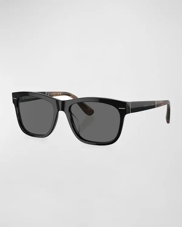 Brunello Cucinelli Square Sunglasses - Black