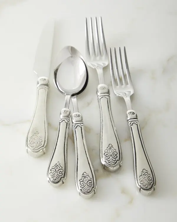Neiman Marcus Pewter 5-piece Elegance Cutlery Set