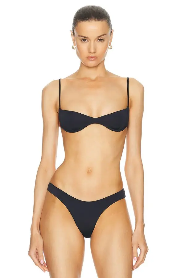 HAIGHT. Lana Bikini Top - Black