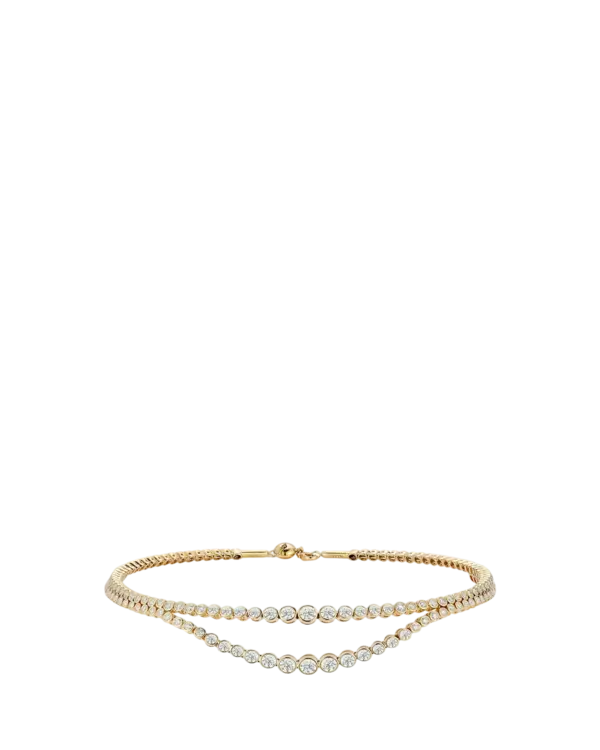 Ondyn Lumiere Diamond Choker Necklace - Gold