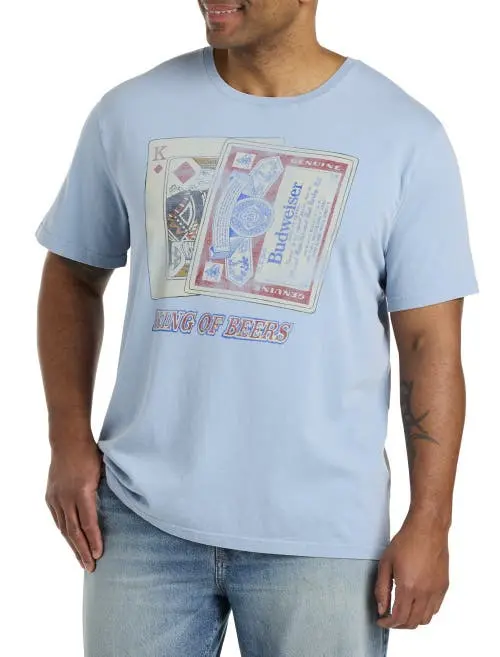 Lucky Brand Big & Tall King Of Beers Graphic Tee