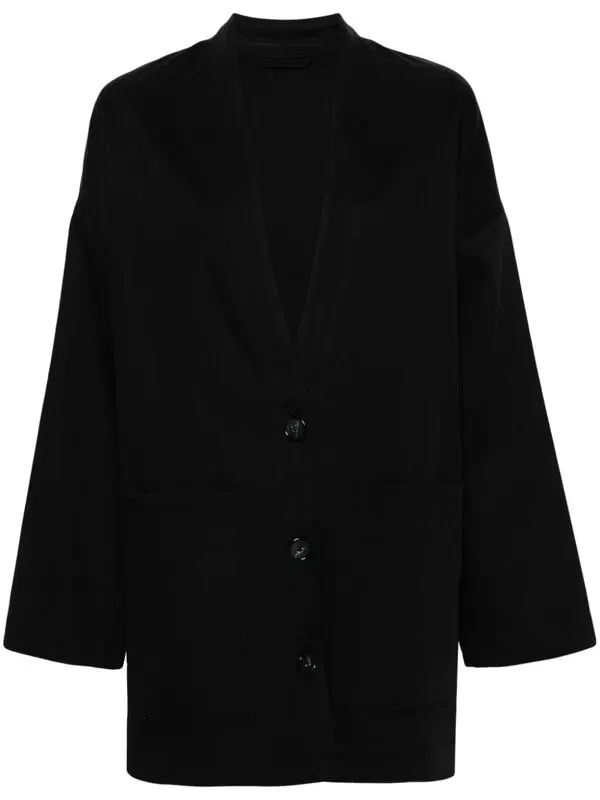 TOTÊME V-neck Twill Jacket