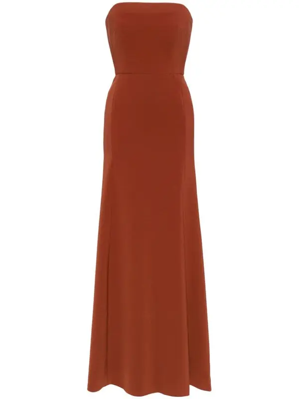 Jenny Packham Joelyn Strapless Gown - Brown