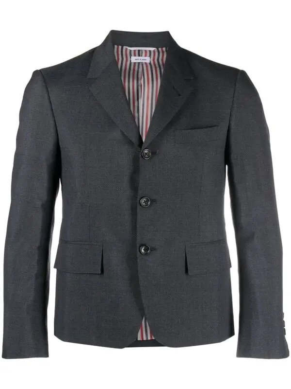Thom Browne Single-breasted Wool Blend Blazer