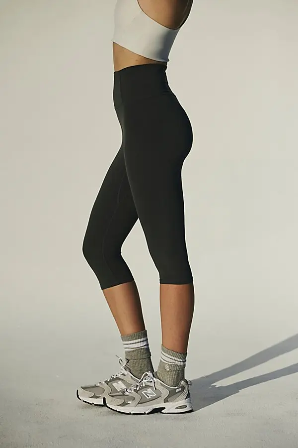 Free People Never Better Capri Leggings - Dark Shadow