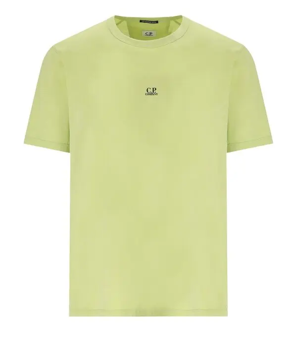 C.P. COMPANY Light Jersey 70/2 White Pear T Shirt